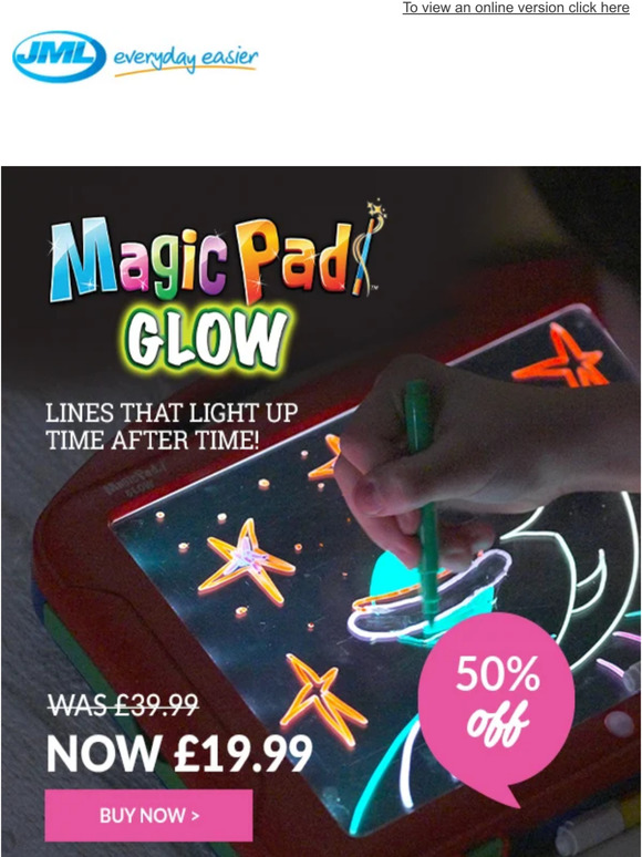 JML: Draw and write with LED light for 50% less | Milled