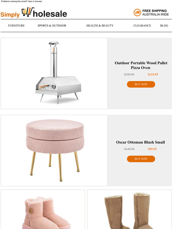 Simply Wholesale: Outdoor Portable Wood Pallet Pizza Oven $219.95 ...