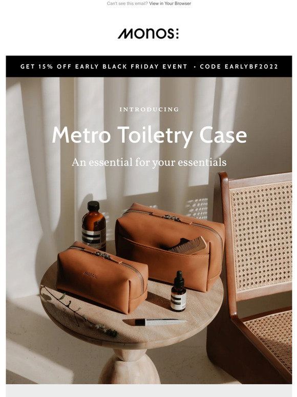 Monos: The toiletry case you’ve been waiting for | Milled