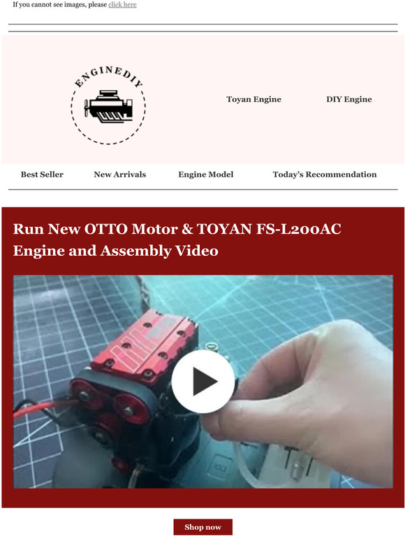 Enginediy: Run OTTO Motor & TOYAN FS-L200AC Engine and Assembly Video ...
