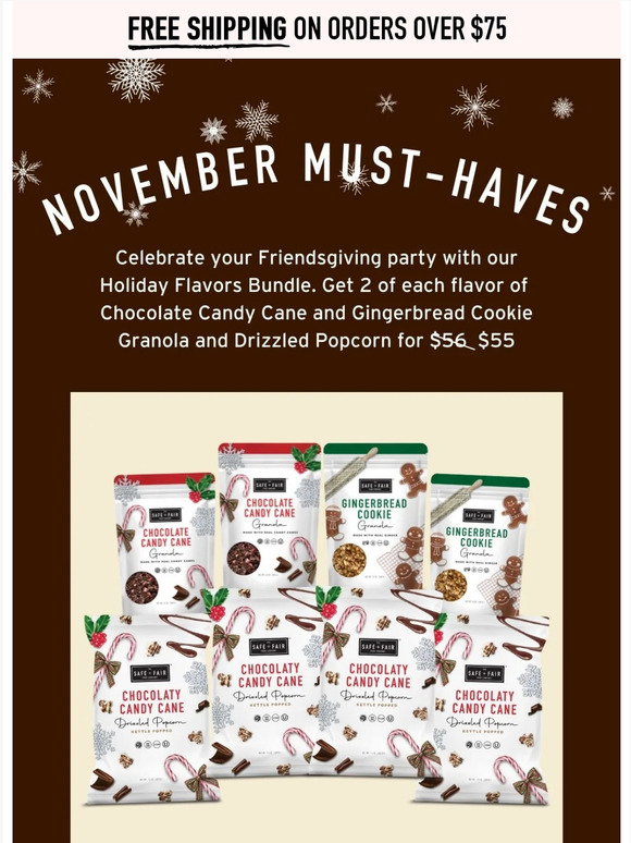 Safe + Fair: November's Best Flavors 🎁 | Milled