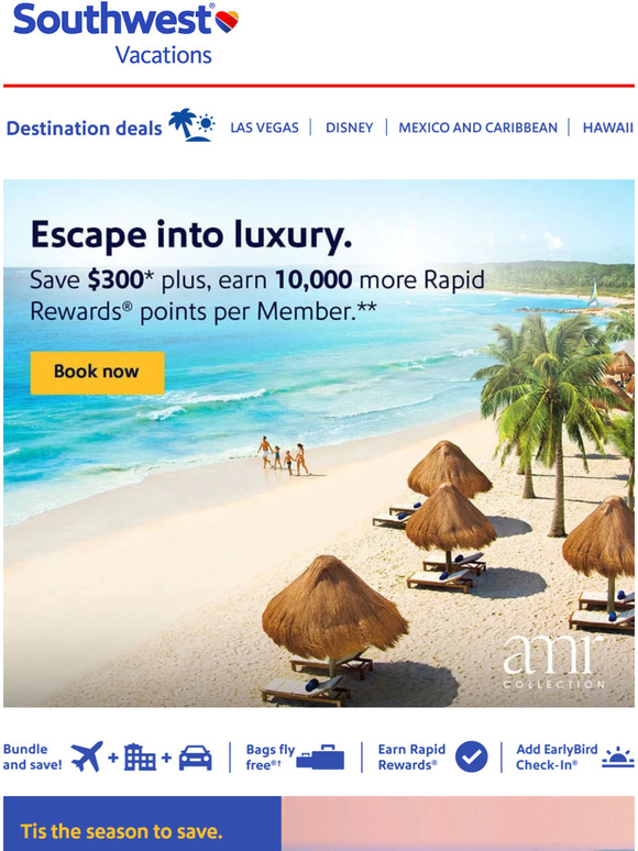 Southwest Vacations: Thank you for being loyal, score 10,000 more Rapid ...