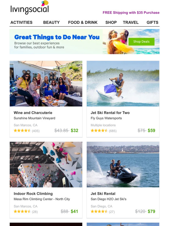 LivingSocial: Good stuff inside: Fun Activities To Do with Your Faves ...