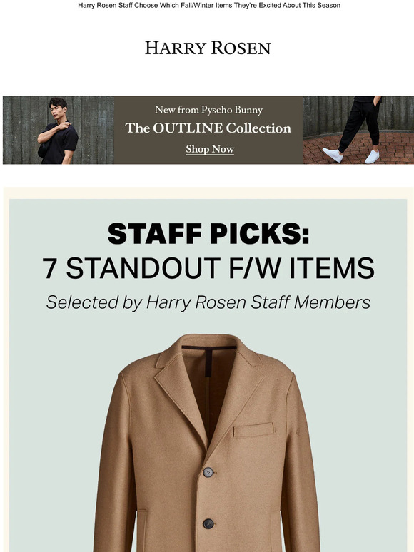Harry Rosen: Harry Rosen Staff Pick 7 Standout F/W '22 Items | Milled