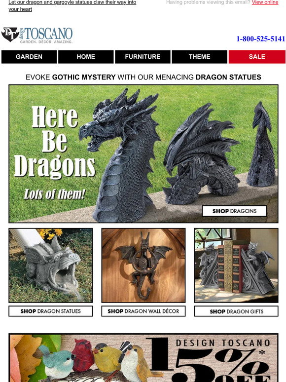 Design Toscano: 👀 Have your own legendary dragon sighting! 🐉 FIND ...