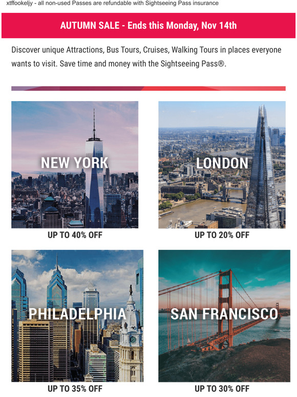 Sightseeing Pass: Prices are going up in December - Save now 💰💰 | Milled