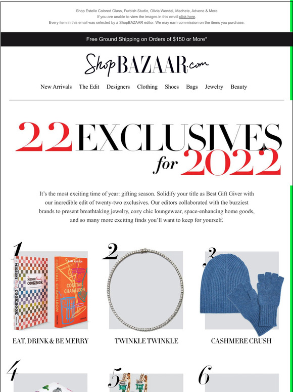 Harper's Bazaar: The Gift BAZAAR: 22 Exclusives For 2022 | Milled