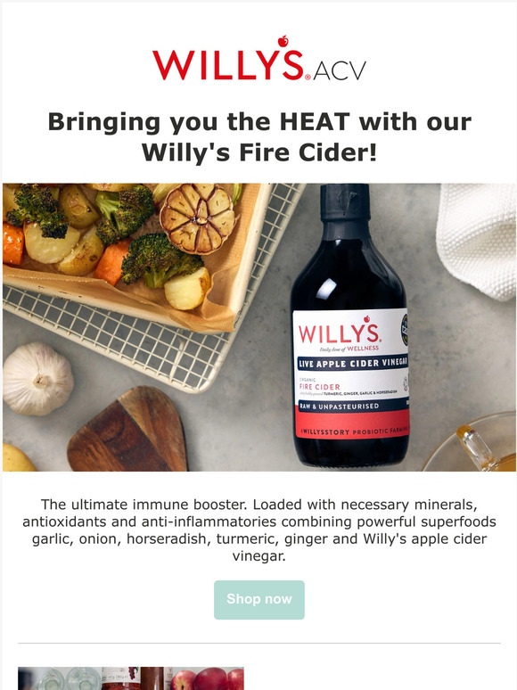 Willy's Wellness: Willy's ACV bringing you the Fire! | Milled