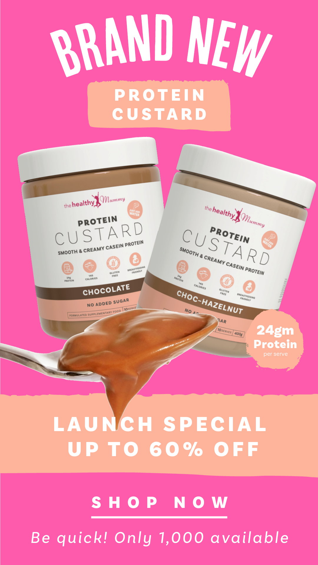 The Healthy Mummy: Protein Custard is selling fast | Milled