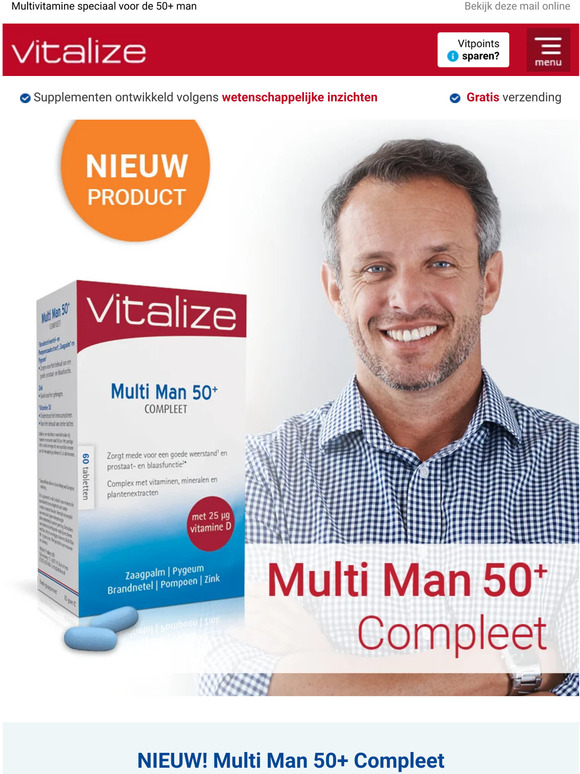 Vitstore.com: Nieuw! Multi Man 50+ Compleet | Milled