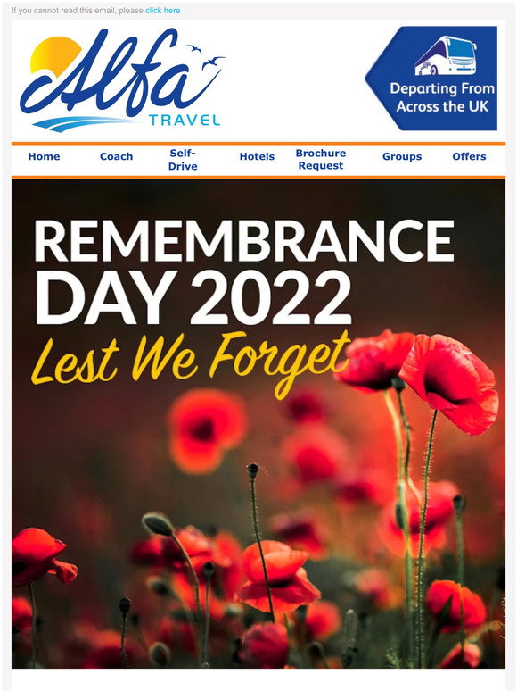 Alfa Travel: Lest we forget 🌹 | Milled