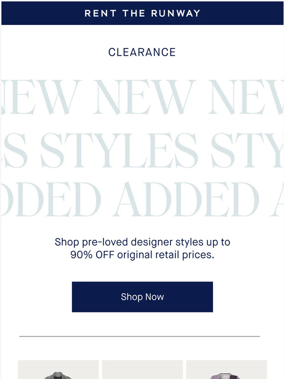 Rent the Runway: New Clearance styles added 👀 | Milled