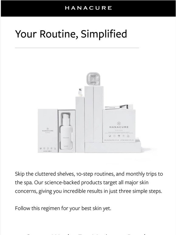 Hanacure: Simplify Your Skincare | Milled