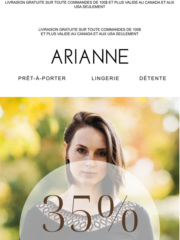 Arianne: 35% de rabais : DERNIÈRE CHANCE | Milled