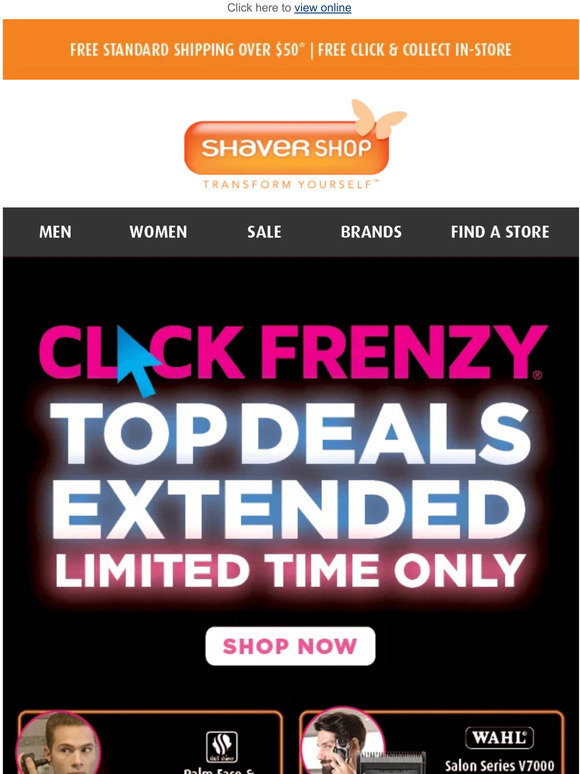 Shaver Shop: 🎉 CLICK FRENZY HAS BEEN EXTENDED! 🎉 | Milled