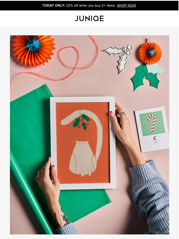 JUNIQE: It's here: your ultimate Christmas gifting guide🎄🎁🎅🏻 | Milled