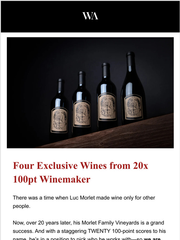 Wine Access: $150 Off—Luc Morlet Collaboration! | Milled