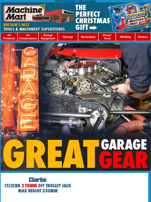 Machine Mart: Essentials to Kit Out Your Garage | Milled