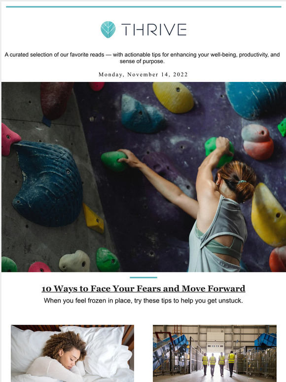 Thrive Global: How to Face Your Fears and Move Forward | Milled