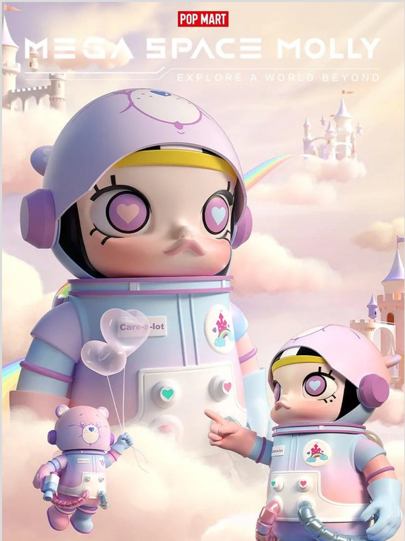 POP MART: New Launch- MEGA SPACE MOLLY 1000% CARE-A-LOT BEAR NOW IS ...