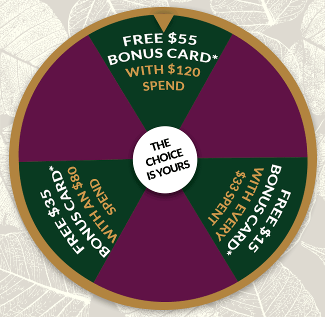 Spa Week: Wheel Of Offers Choose Your Free Bonus Card... | Milled