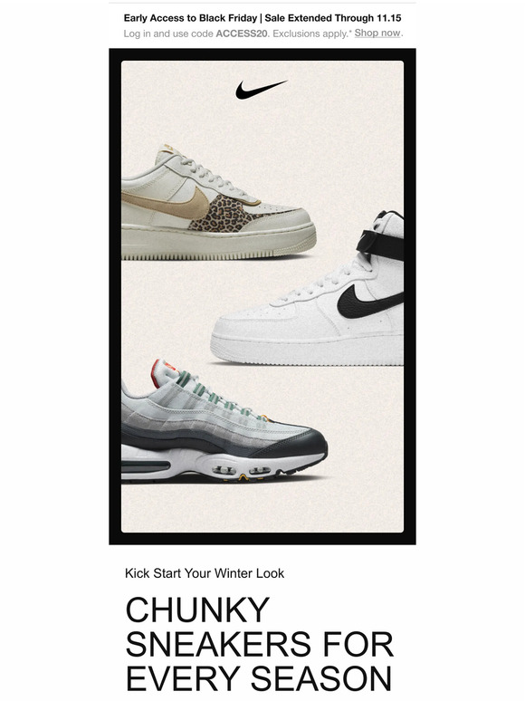 NIKE: Chunky Sneakers All Season Long 🥾 | Milled