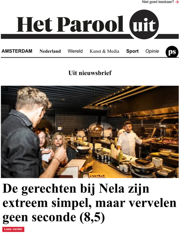 Het Parool: De gerechten bij Nela zijn extreem simpel maar vervelen ...