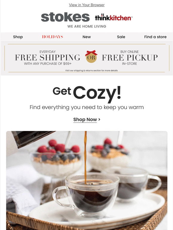 Stokes: Get cozy! Everything you need to keep warm ️ | Milled