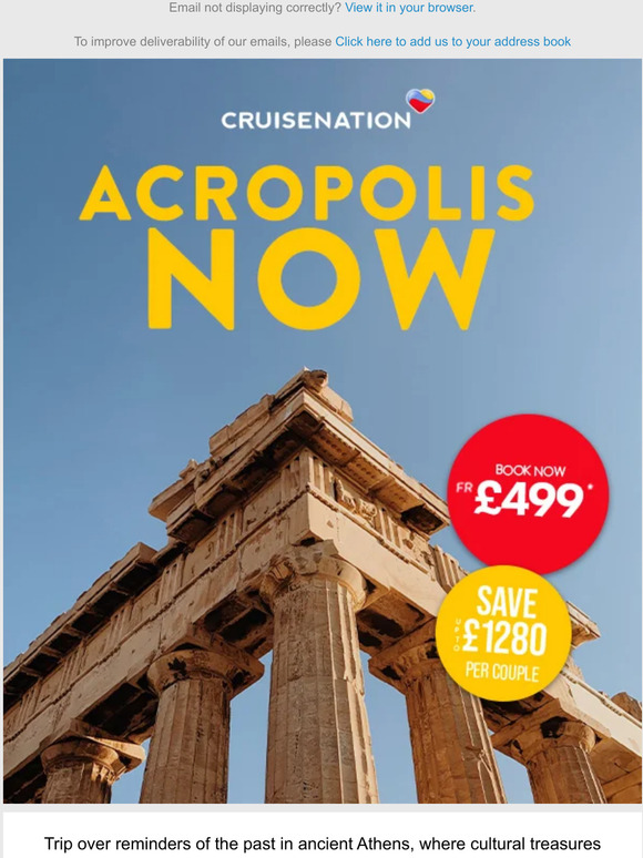 Cruise Nation: Acropolis Now | Milled