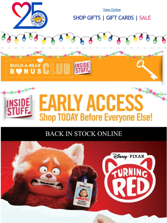Build-a-Bear : POOF! Disney and Pixar’s Turning Red Panda Is Back ...