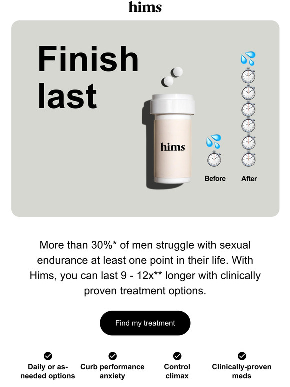 hims: Last up to 9-12x longer with clinically proven options | Milled