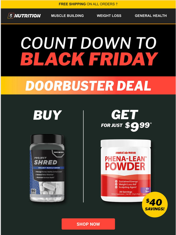 5 Star Nutrition: DOORBUSTER | Take $40 off Phena Lean Powder | Milled