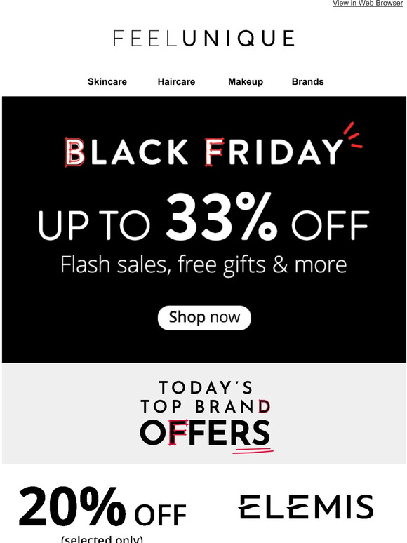 Feelunique: BLACK FRIDAY offers just got better | Milled