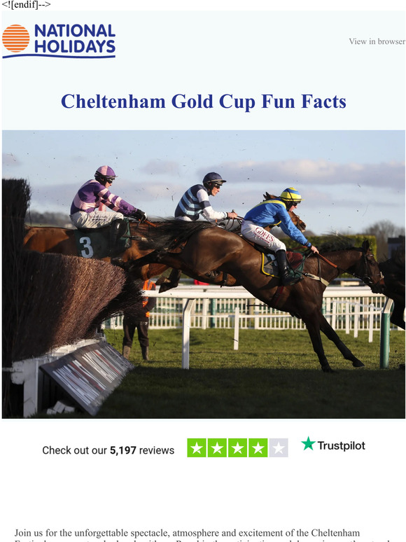 National Holidays: Join us for the unforgettable spectacle | Cheltenham ...