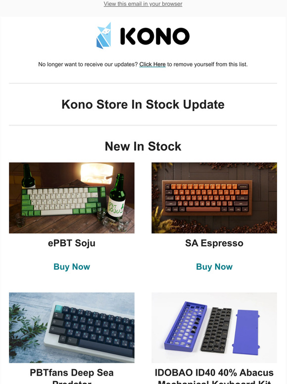 Kono Store: New In Stock: ePBT Soju, PBTFans Deep Sea Predator, SA Espresso, Idobao ID42! - Kono ...