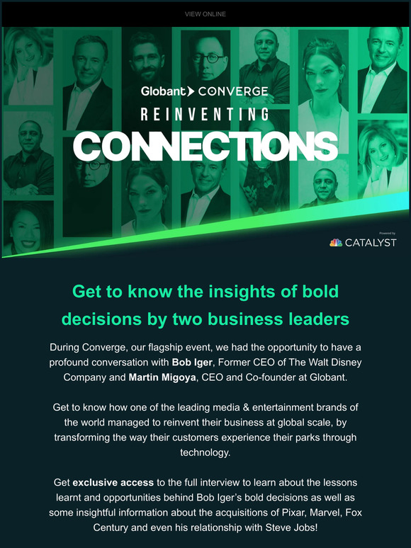 Globant: For a limited time only! The full interview with Bob Iger ...