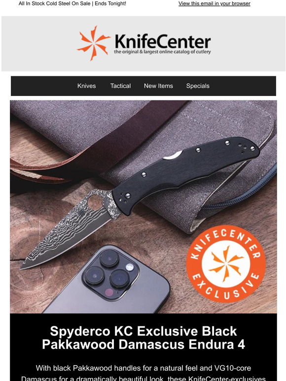 KnifeCenter: New Knives: Benchmade, Spyderco, CJRB | Milled