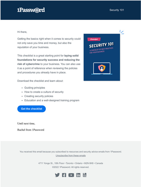 1Password: A checklist of security best practices for your business ...