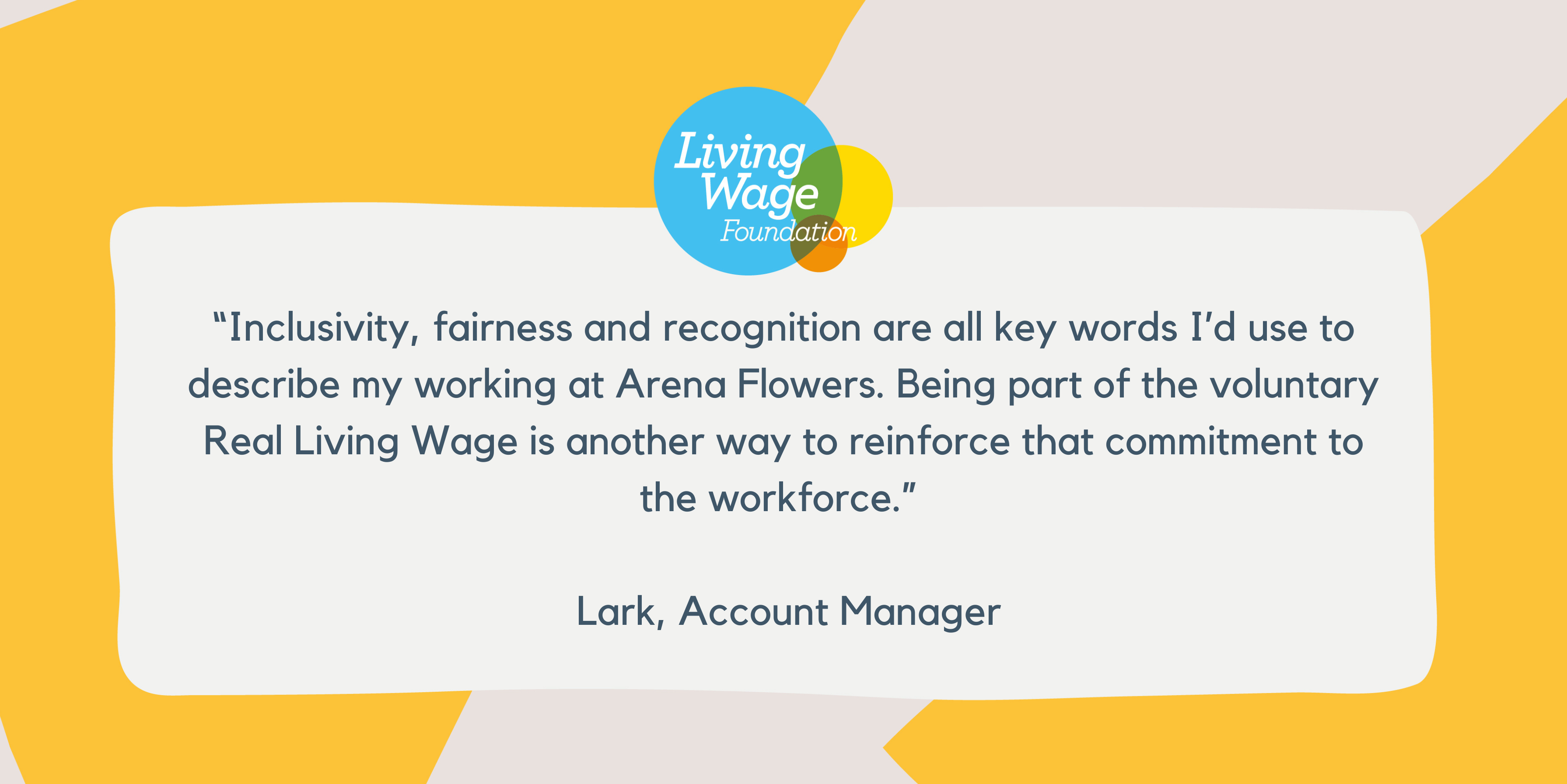 Arena Flowers: Proud to be a Real Living Wage employer! | Milled