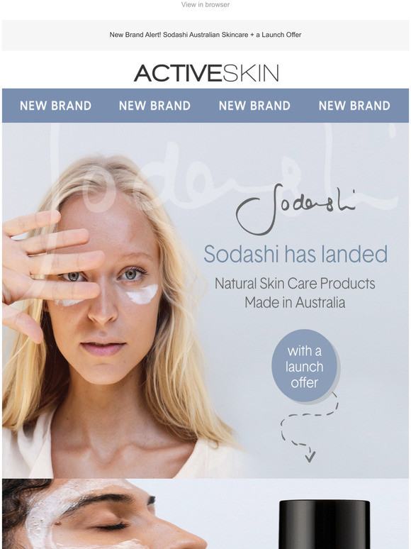 Activeskin: NEW BRAND ALERT: Sodashi has landed! 📢 | Milled