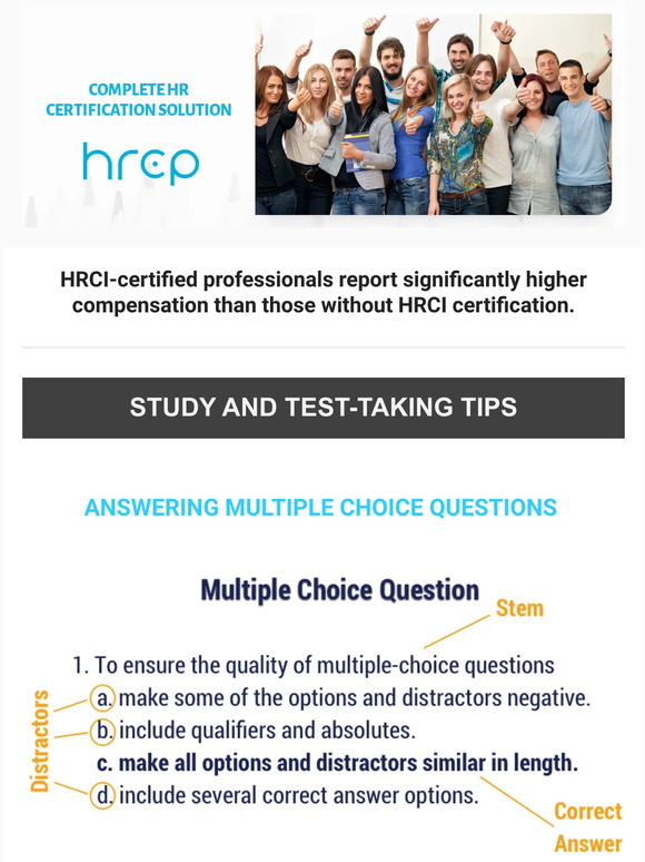 Astute Talent: Tips for HR Certification: Answering Multiple-Choice ...