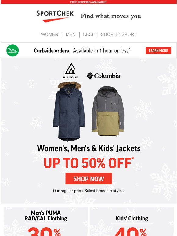 Sport Chek: Find Warmth With Jackets Up To 50% Off | Milled