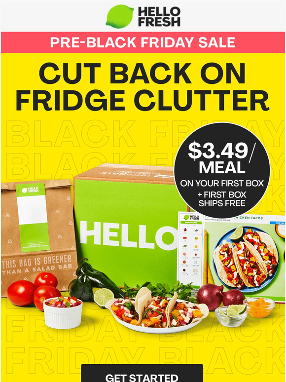 HelloFresh: Today's the day, cut fridge clutter! | Milled