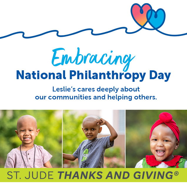 Leslie's: Embrace National Philanthropy Day! (Read Now) | Milled