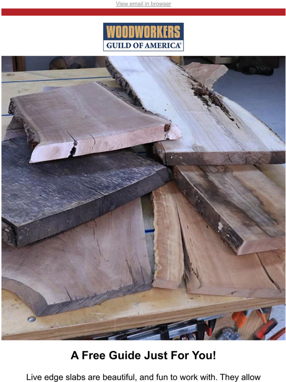 Woodworkers Guild of America: Working with Live Edges in Furniture | Milled