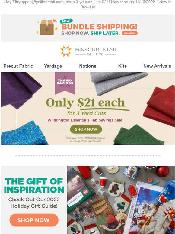 Missouri Star Quilt Company: Your Stash NEEDS These Essentials! | Milled