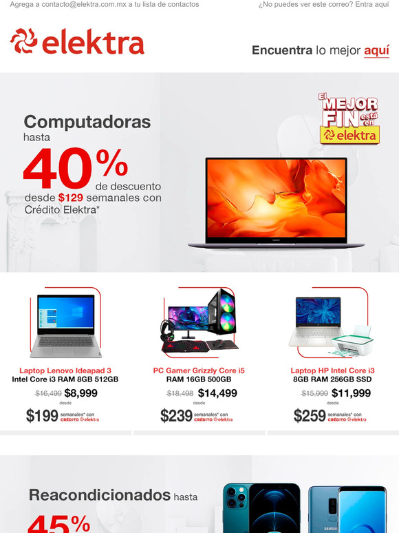 elektra mx: 😁 Te damos varias opciones para estrenar con el mejor fin ...