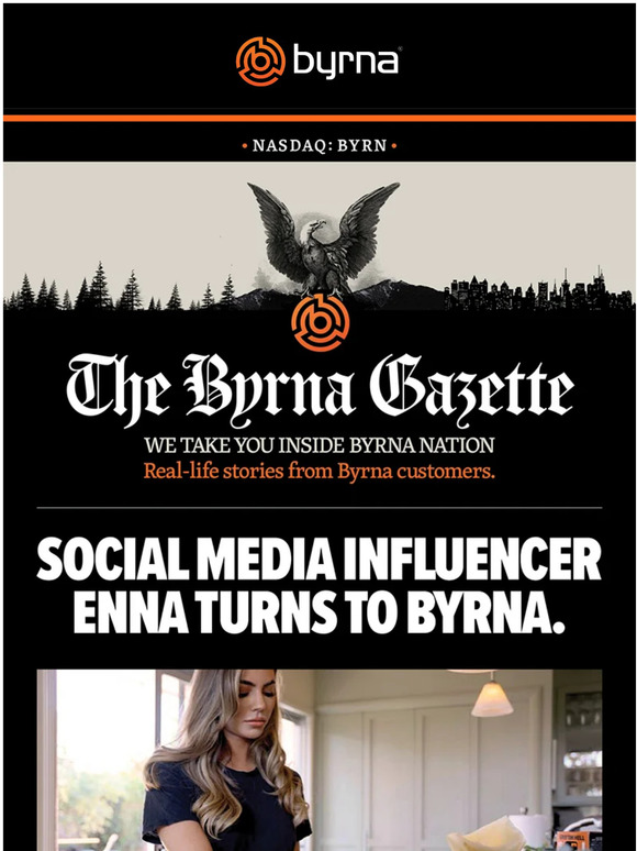Byrna: Byrna Gazette: Social Media Influencer Enna Turns to Byrna | Milled