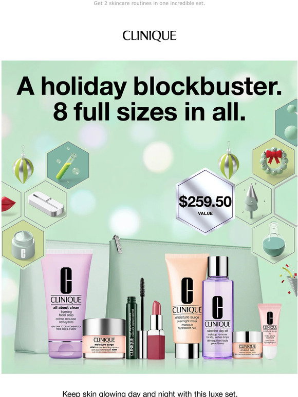 Clinique: ☀️🌙 DAY TO NIGHT BLOCKBUSTER SKINCARE SET. 8 full sizes! | Milled