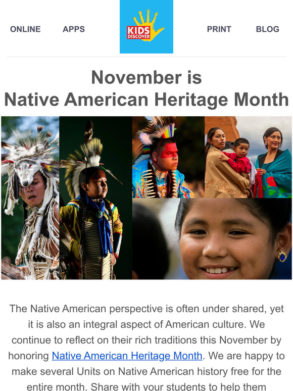 Kids Discover: Continue to Celebrate Native American Heritage | Milled